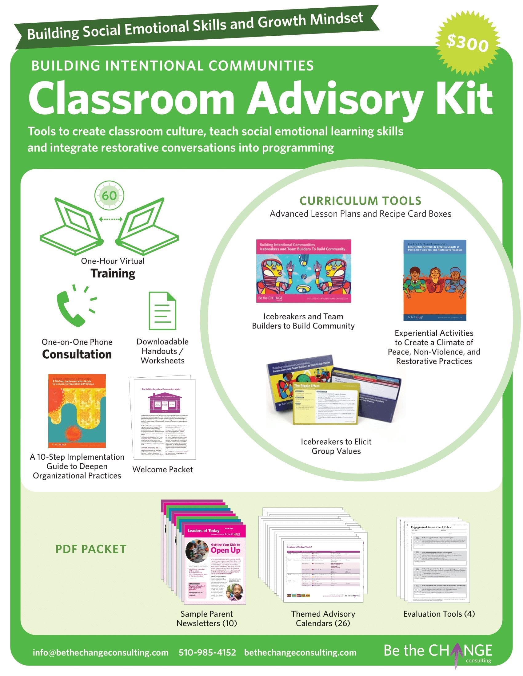 Classroom Advisory Kit | Be The Change